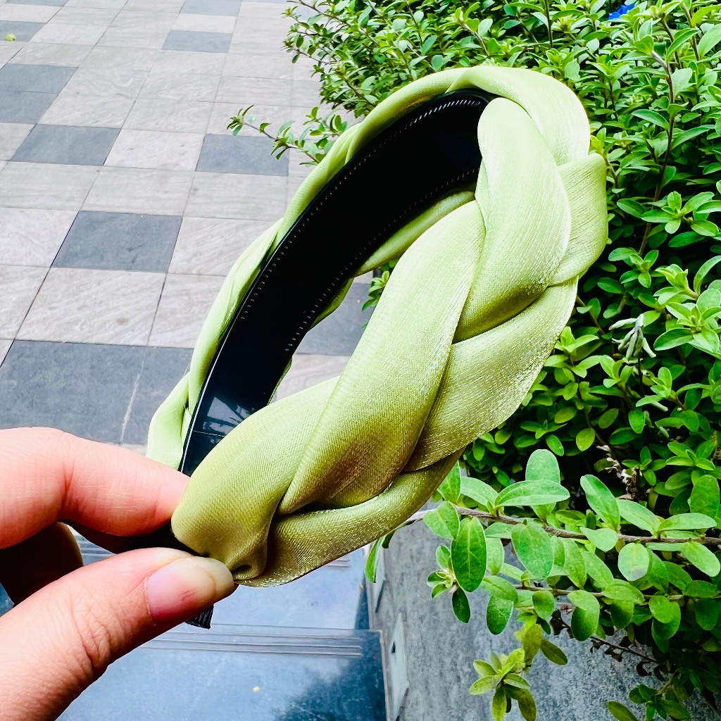 Bờm tóc vải ánh nhũ nhiều màu, có xanh cốm Chồi accessories, bờm tóc ...