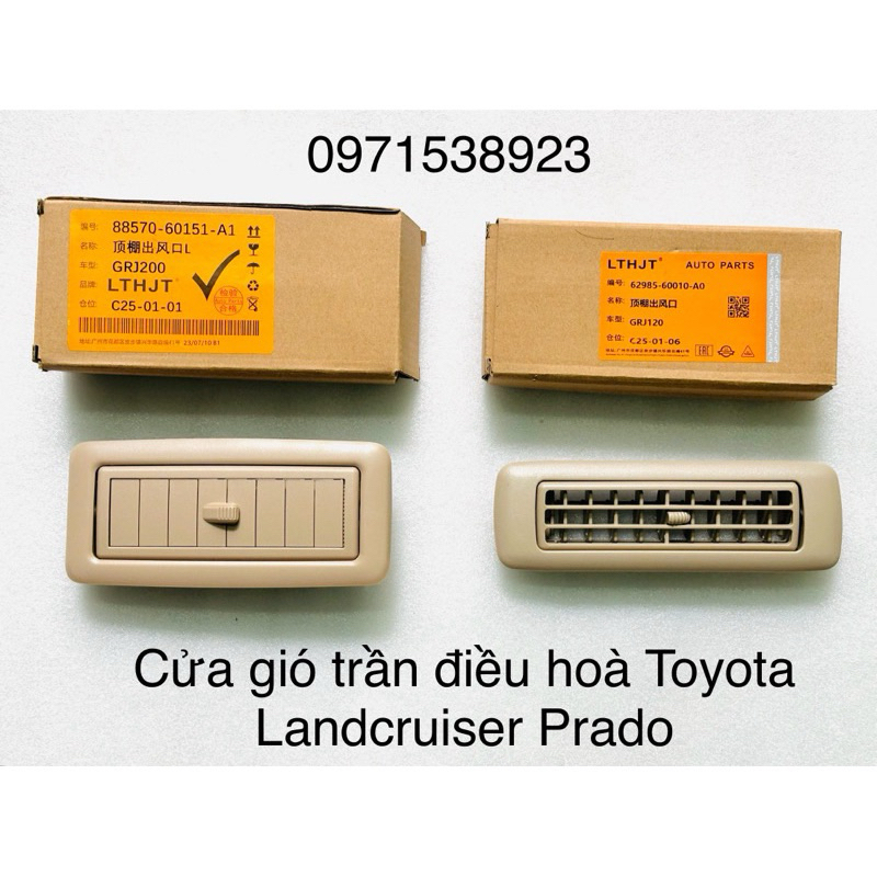 CỬA GIÓ ĐIỀU HOÀ TRẦN SAU TOYOTA LANDCRUISER PRADO LC120 LC200 HÀNG XỊN ...