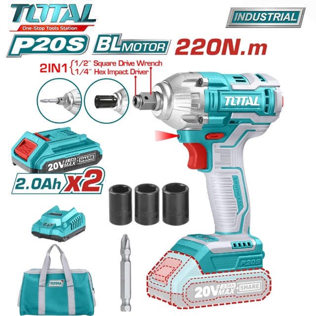 Máy siết vít , siết bulong dùng pin 20V Total TIWLI20208 | Shopee Việt Nam