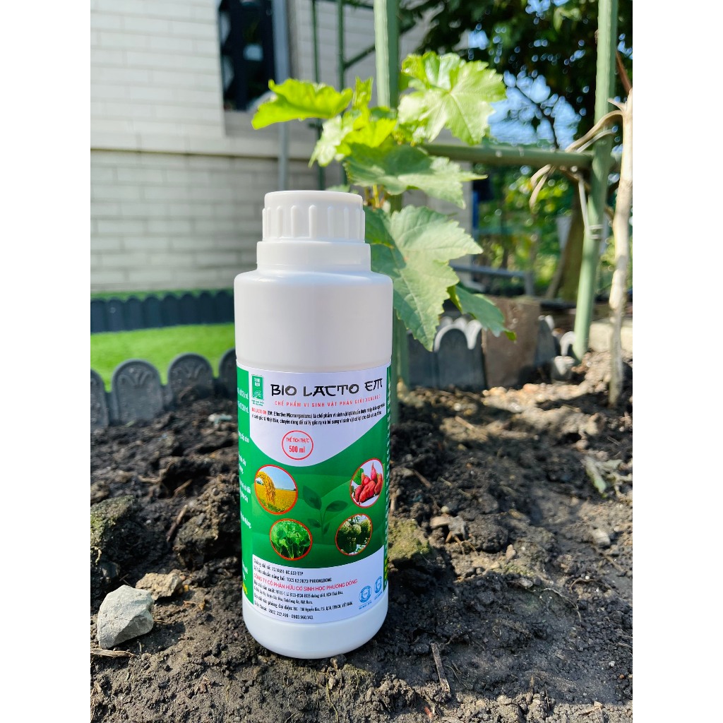 Chế phẩm sinh học Bio Lacto EM chai 1.2 lit men vi sinh chuẩn chuyên ủ ...