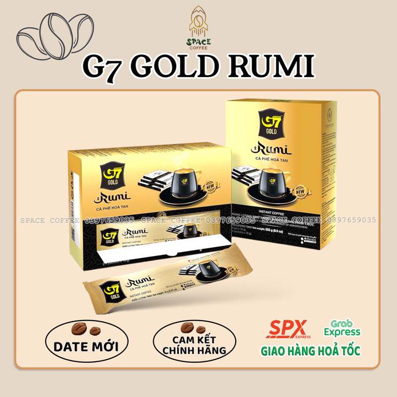 Cà phê hòa tan G7 Gold Rumi 252g (14 gói x 18g ) | Shopee Việt Nam