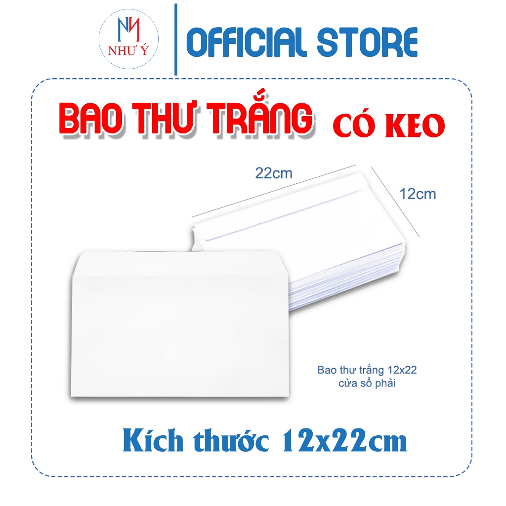 Bao thư trang có keo (12x22)cm, {100cái} | Shopee Việt Nam