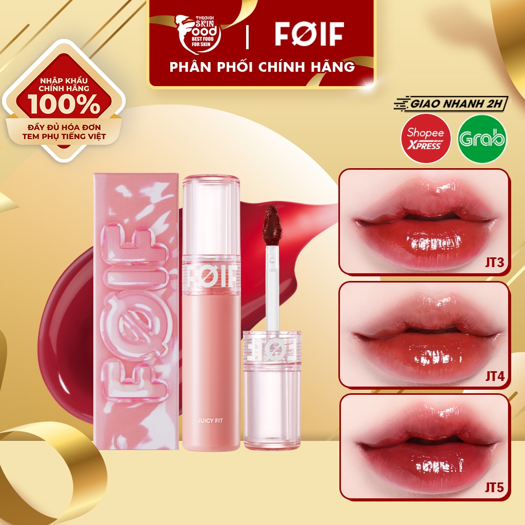 [FOIF by Merzy] Son Tint Bóng Thuần Chay, Căng Mọng, Bền Màu FOIF Juicy ...
