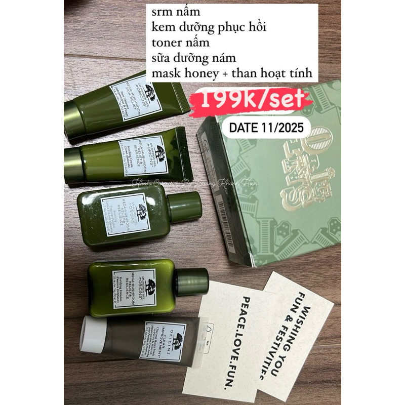 Set dưỡng da 5 món Origins mini fullbox | Shopee Việt Nam