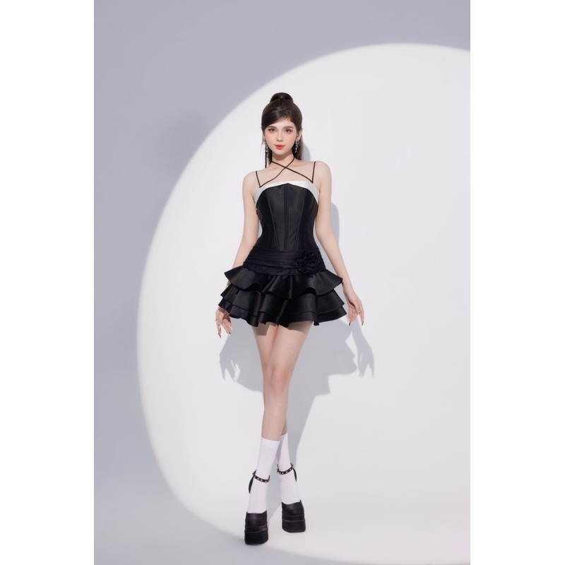Đầm xoè corset đi tiệc có quần bên trong Jisol - Karlotta Concept ...