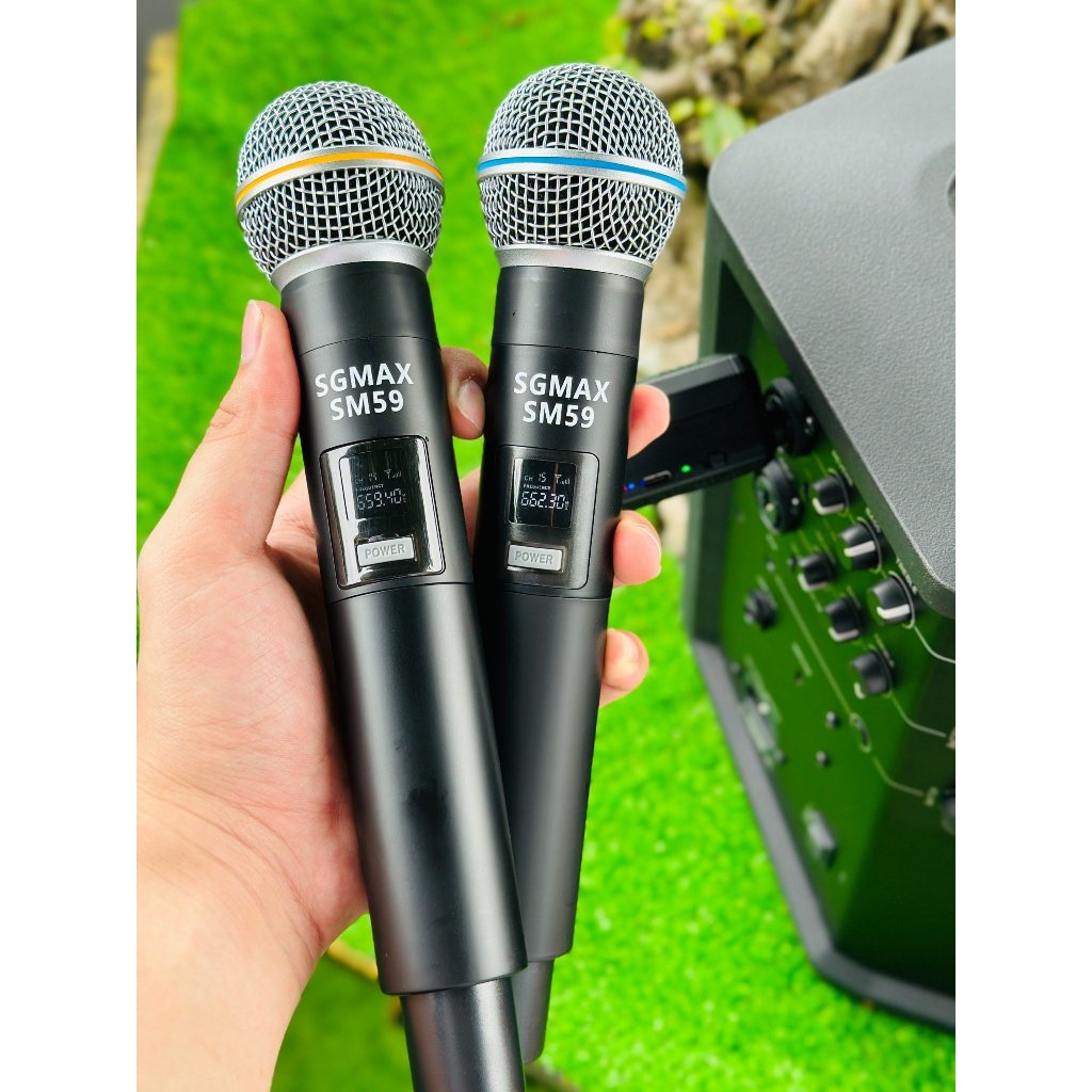 SGMax SM59- Micro Karaoke Không Dây Chính Hãng Chống Hù Rè Tốt Hỗ Trợ ...