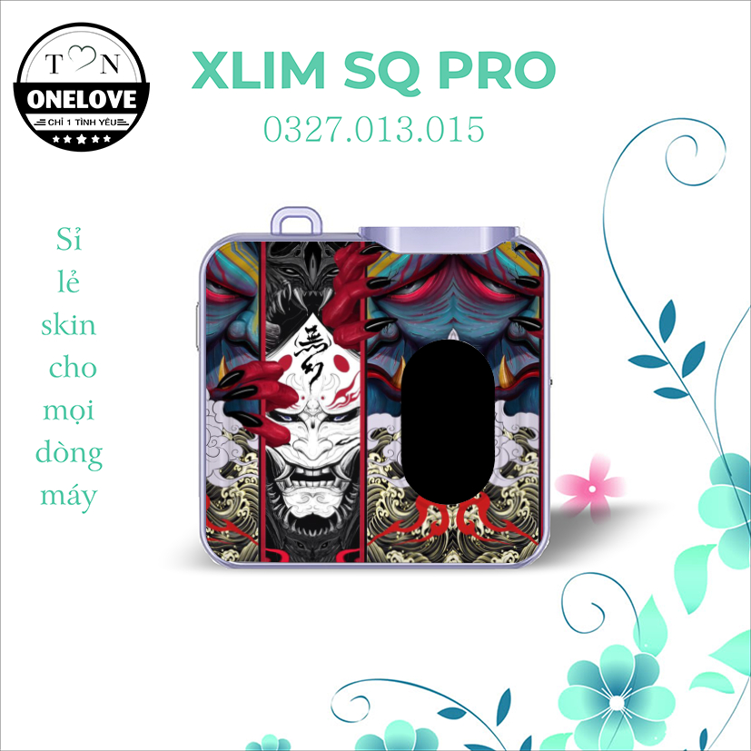 Miếng dán skin mẫu Quỷ Hanyan cho X-lim SQ Pro / V2 / SE / Oneo / Cymlx ...