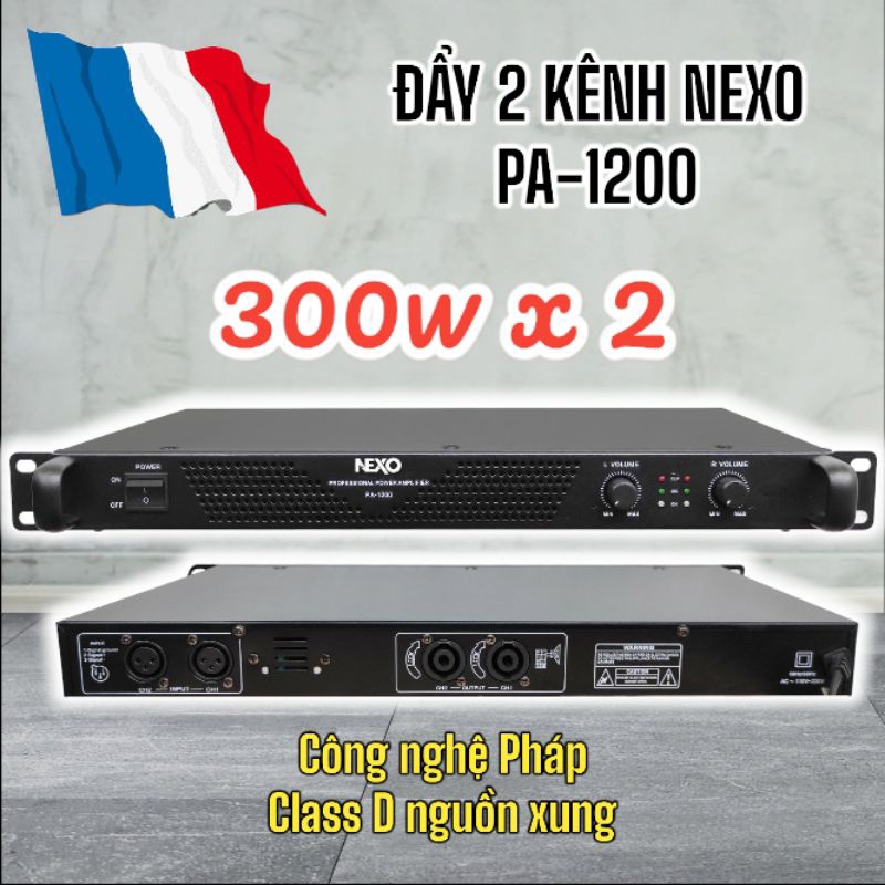 Đẩy Gia Đình Giá Rẻ Nexo Pa-1200 300W x 2 Class D Nguồn Xung | Shopee Việt Nam