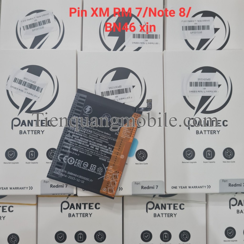 Pin Xiaomi Redmi 7/ Note8/ BN46 xịn - Pantec (bảo hành 6 tháng ...