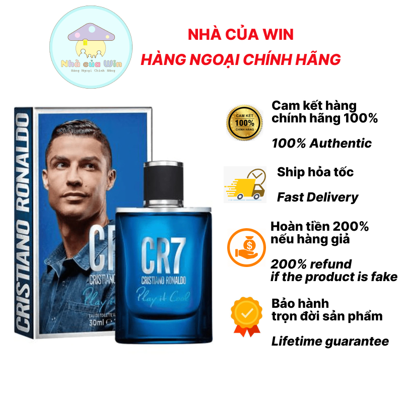 Nước Hoa Cristiano Ronaldo CR7 Play It Cool 30ml | Shopee Việt Nam