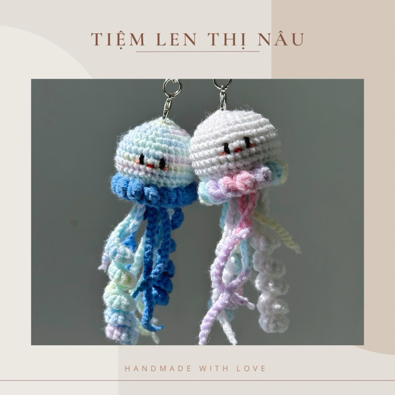 Con Sứa Tròn Béo - Móc khoá len 8cm | Shopee Việt Nam