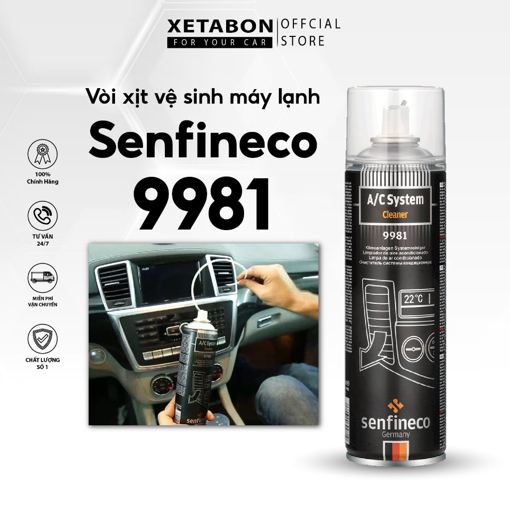Vòi xịt vệ sinh máy lạnh Senfineco 9981/9980 System Cleaner làm sạch ...