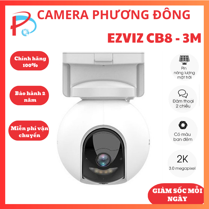 Camera Wifi Ezviz Dùng Pin Sạc Ezviz CB8 3MP, Ezviz BC1C, Ezviz CB3 ...