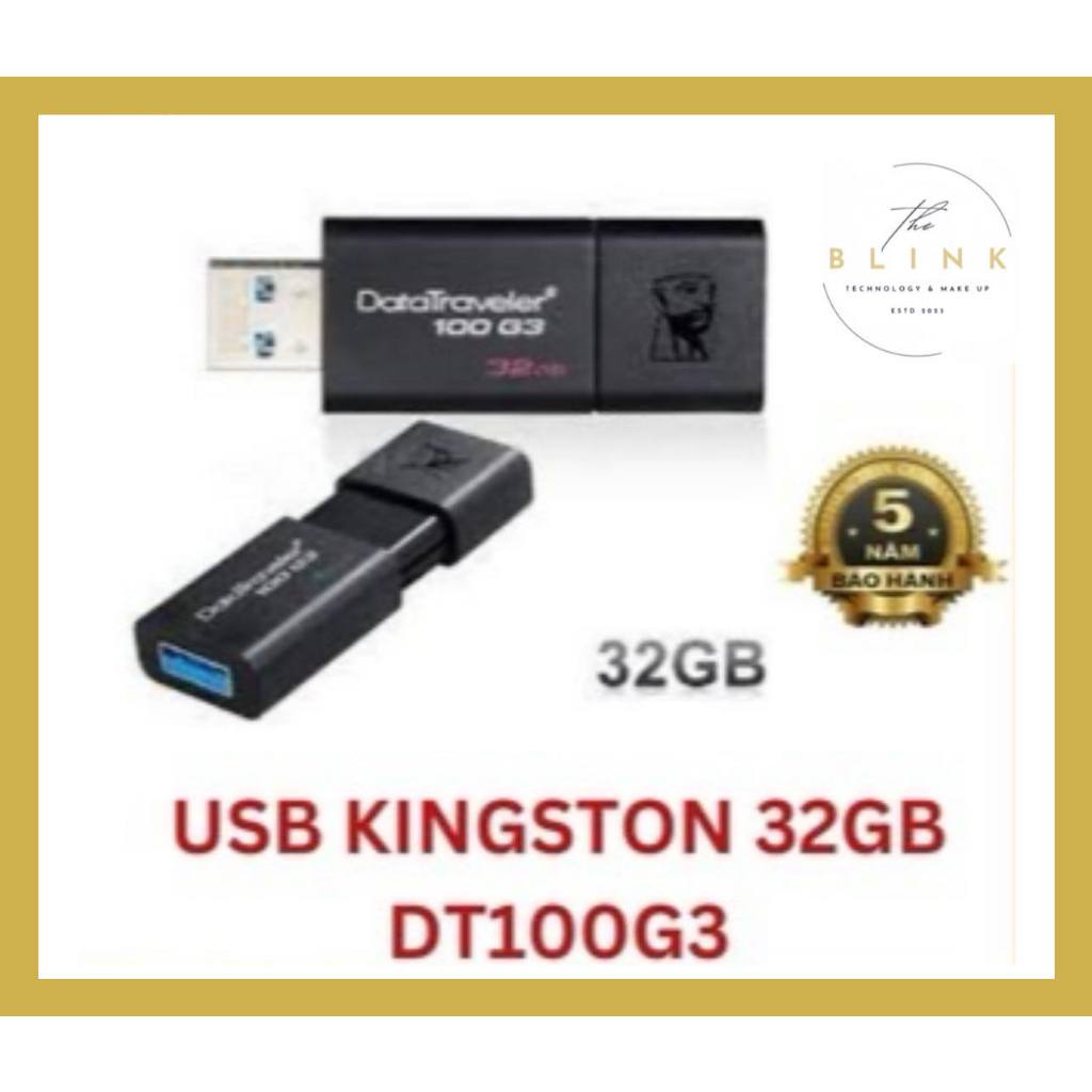 USB Kingston 32GB DT100G3 – DataTraveler 100G3 – Hàng Nhập Khẩu – Bảo hành 5 năm | Shopee Việt Nam