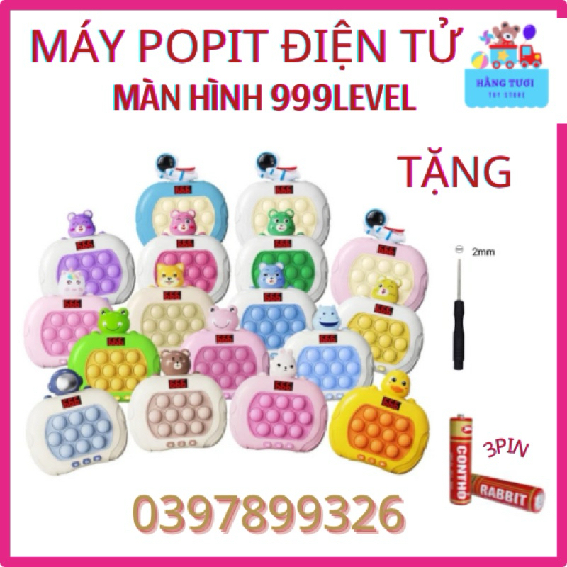 Máy chơi game pop it 6 chế độ chơi có màn hình 999level điện tử thế hệ ...