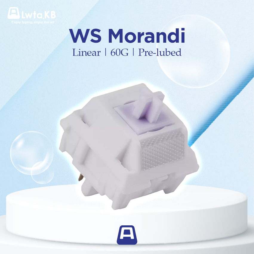 Wuque Morandi | Switch WS Morandi Linear | 60G| Pre Lube | 5 Pin dùng cho bàn phím cơ | Shopee ...