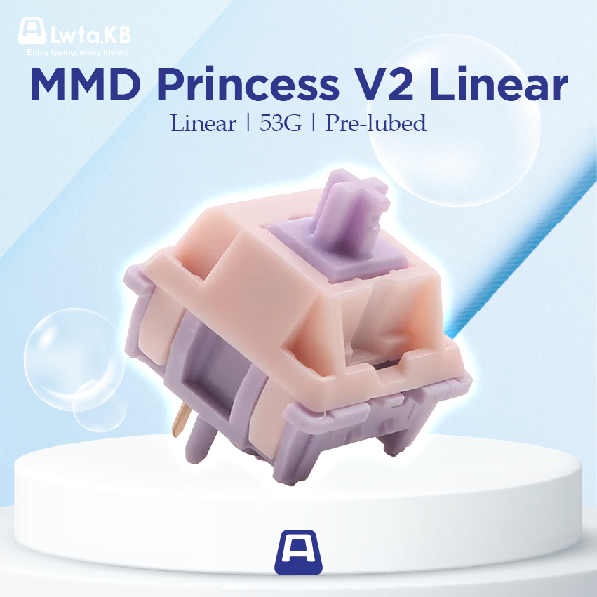 MMD Princess V2 | Switch Princess V2 Linear | 53G | 5 Pin dùng cho bàn phím cơ | Shopee Việt Nam