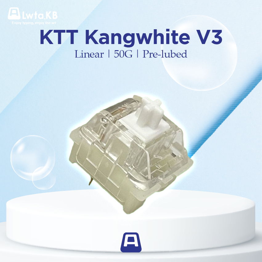 Kang White V3 | Switch KTT Kang White V3 Linear | 60G | Pre Lube | 3 ...