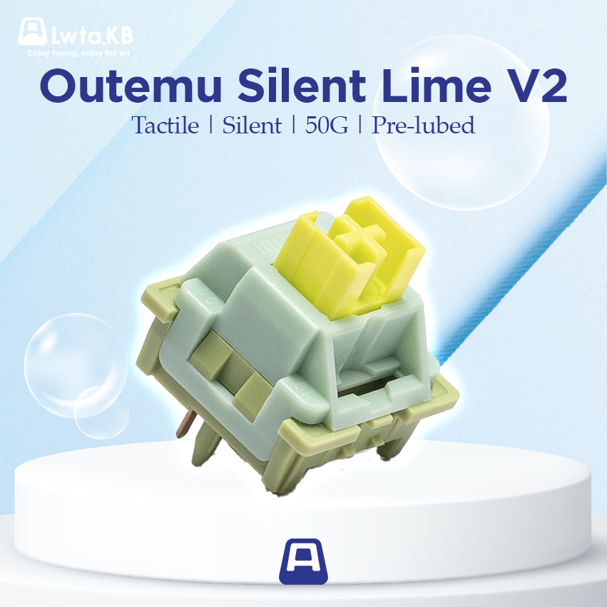Outemu Silent Lime | Switch Silent Lime tactile | 50G | 5 Pin dùng cho bàn phím cơ | Shopee Việt Nam