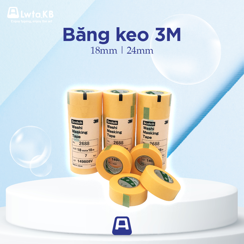 Băng keo Tape mod 3M | Washi Masking tape 3M mod bàn phím cơ | Shopee ...