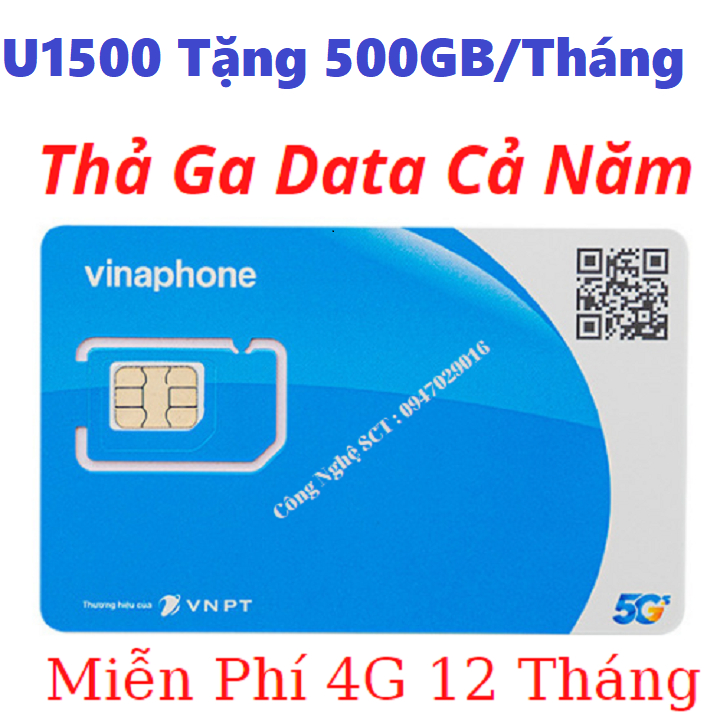 Sim 4G Vinaphone TD49 U1500 Dùng mạng cả năm Mạng tốc độ cao tha thồ ...