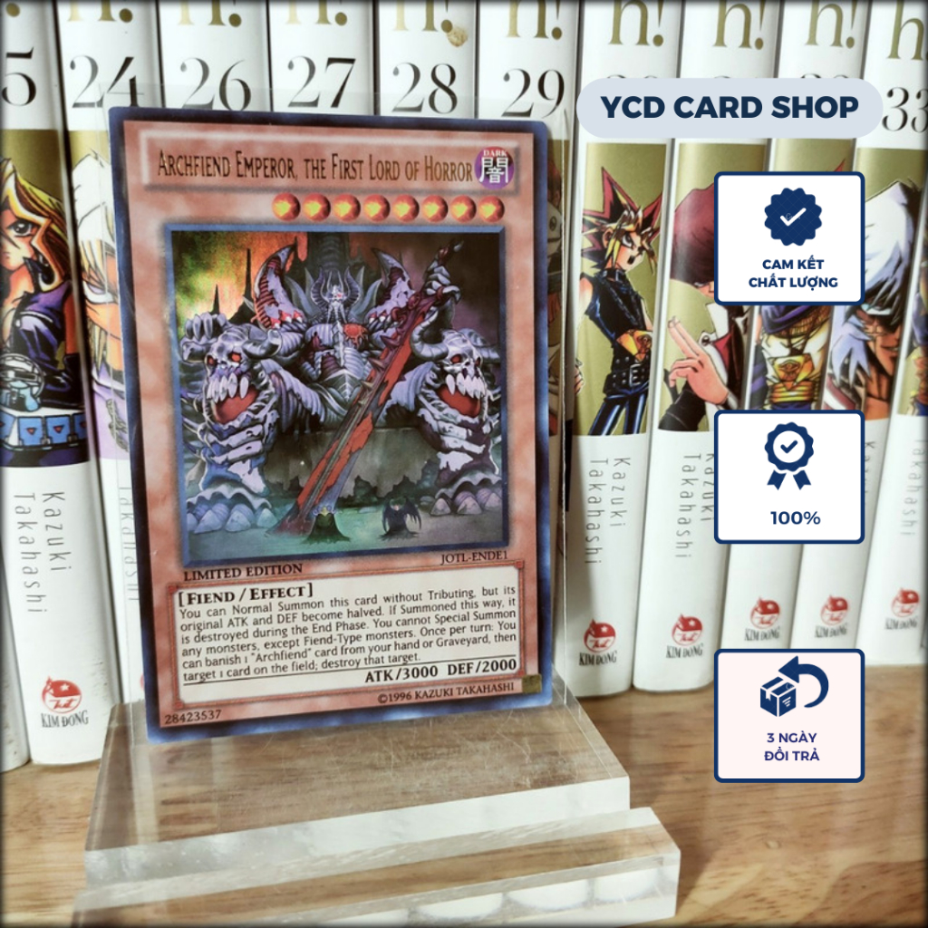 Thẻ bài yugioh chính hãng Archfiend Emperor, the First Lord of Horror ...