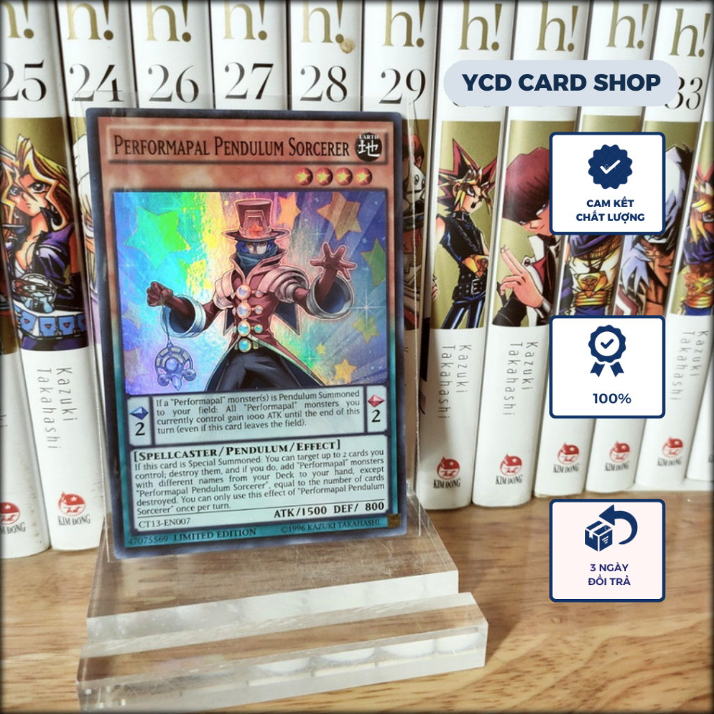 Thẻ bài yugioh chính hãng Performapal Pendulum Sorcerer – Super Rare ...