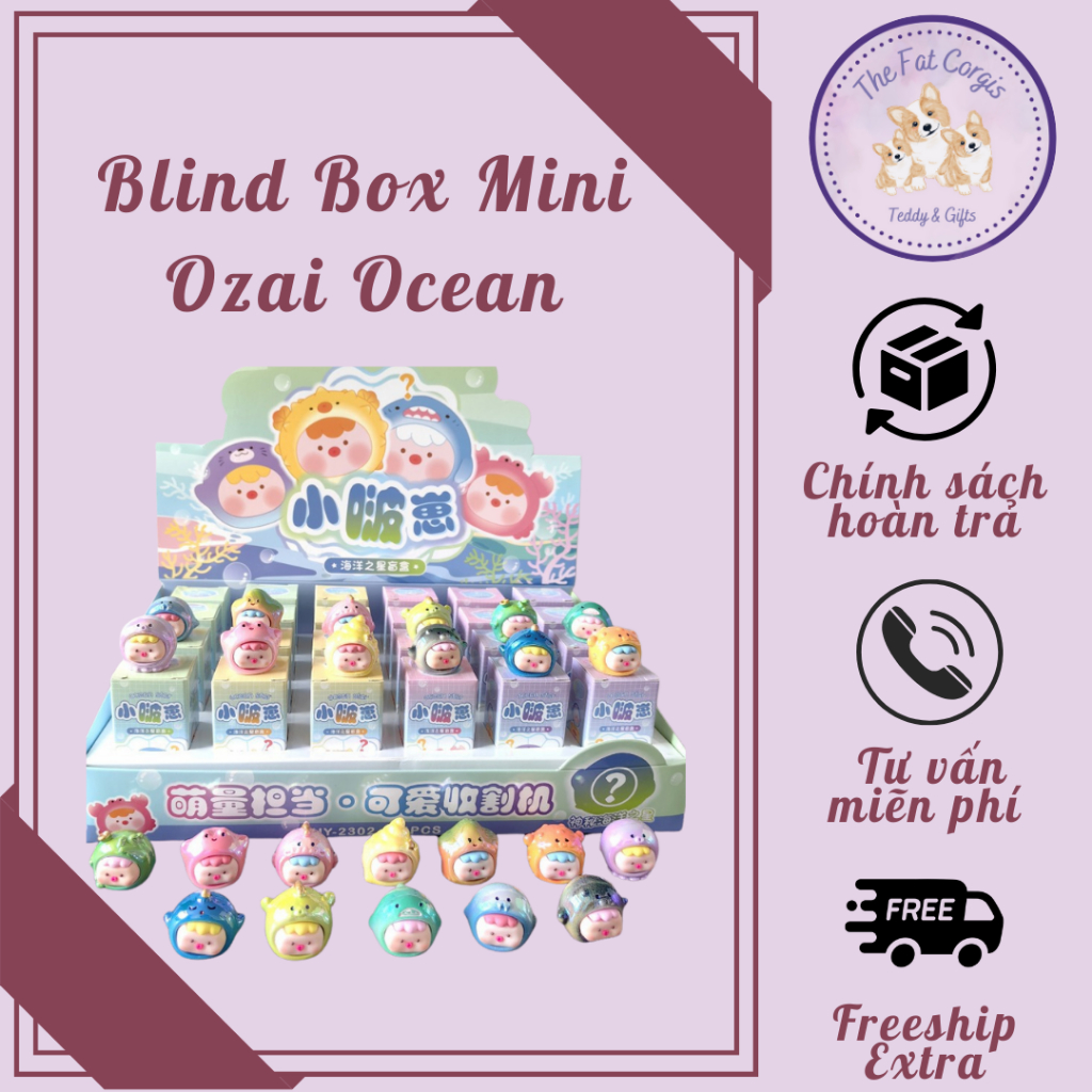 (1 con) Hộp ngạc nhiên Blind Box Mini Ozai cosplay các con vật dưới ...