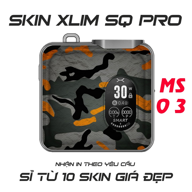 Miếng dán Skin SQ Pro *Phủ kim tuyến cao cấp*, dán Xlim Pro-Xlim Sq Pro ...