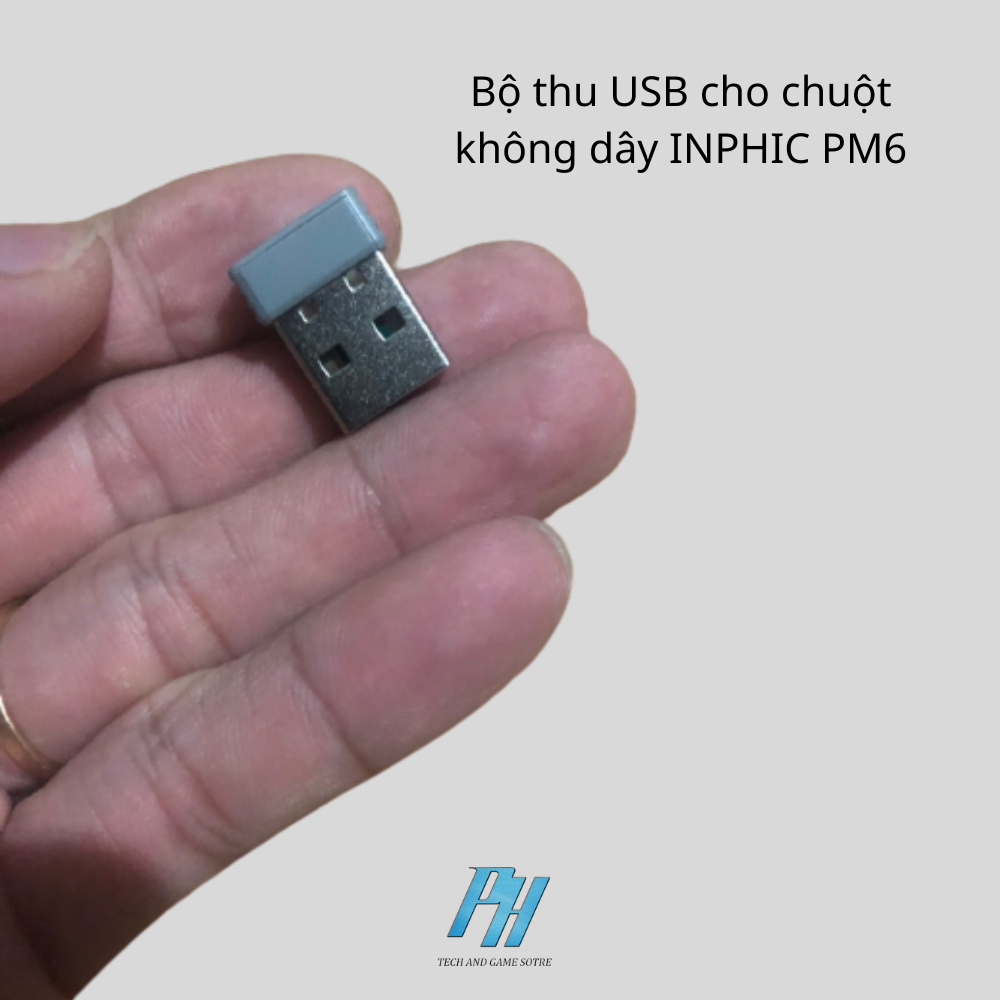 Usb Wireless chuột PM6 Chuột không dây pin sạc inphic PM6 Wireless ...