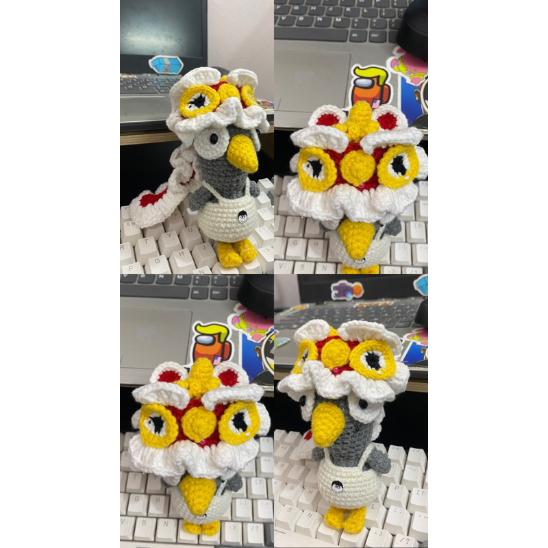 móc len vit mixigaming, móc khoá vịt nhân vật độ mixi trong game goose ...