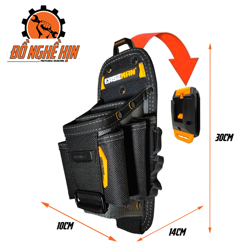Túi đồ nghề đeo hông EaseMan EM-007 tháo lắp nhanh | Shopee Việt Nam