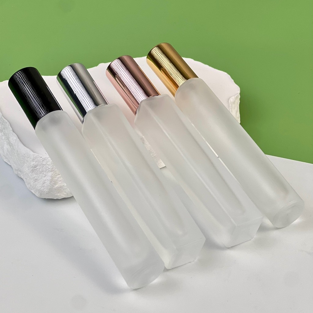 [HCM] Vỏ rỗng, chai đựng nước hoa 10ml thân vuông cao nhám, trụ tròn nhám dày dặn sang trọng ...