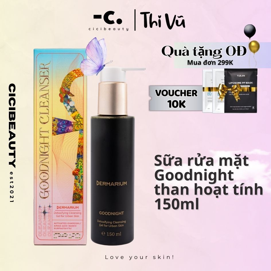 Sữa rửa mặt than hoạt tính Dermarium Goodnight 150ml - Thi Vũ | Shopee ...