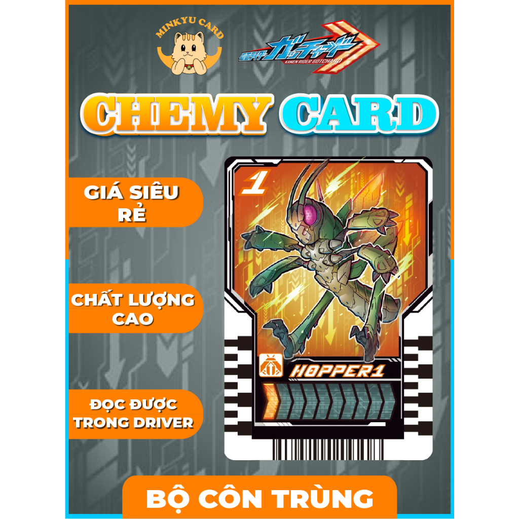 [CARD IN] Thẻ bài Kamen Rider Gotchard [Gotchard Chemy card] bộ [INSECT ...