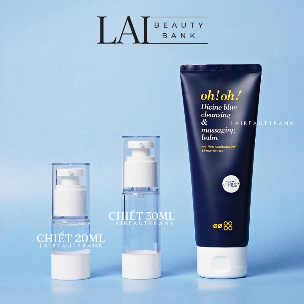 TESTER Sáp tẩy trang oh!oh! Divine Blue Cleansing & Massaging Balm làm ...