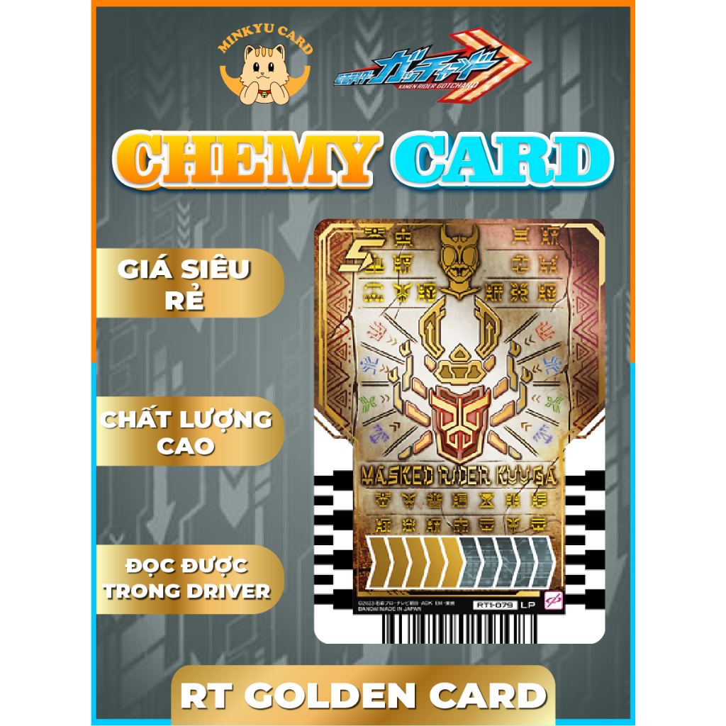 [CARD IN] Thẻ bài Kamen Rider Gotchard [Gotchard Chemy card] bộ LP ...
