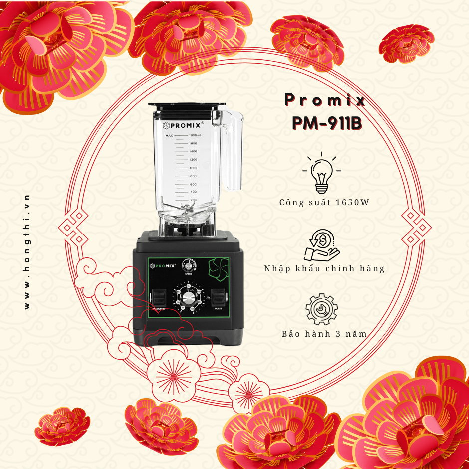 Máy xay sinh tố công nghiệp PROMIX PM – 911B - Nhập Khẩu Chính Hãng ...