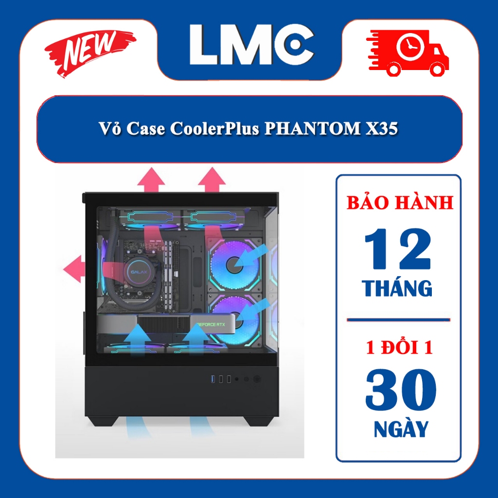 Vỏ case CoolerPlus PHANTOM X35 - Kính cường lực [Mẫu hót 2024] | Shopee ...