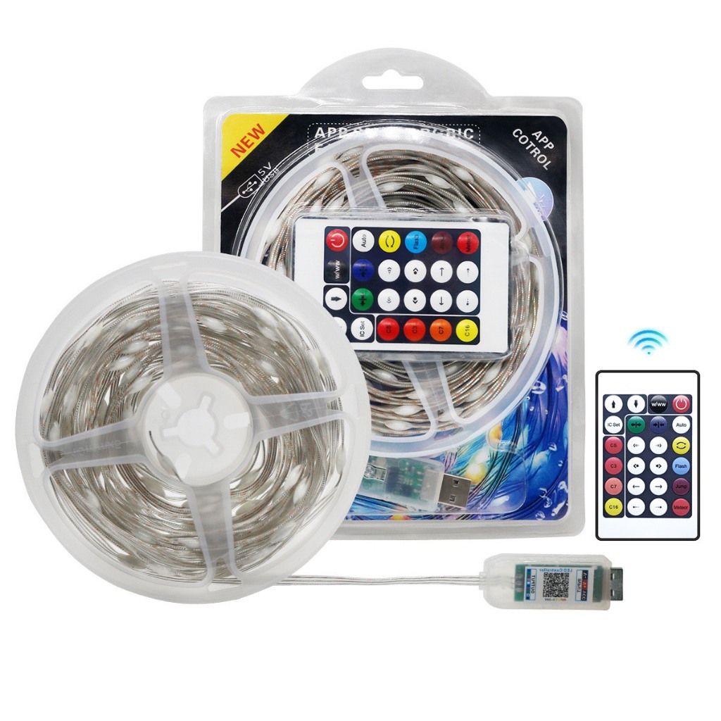 Đèn Led Fairy Light 20M 16 triệu màu điều khiển từ xa, APP điện thoại ...