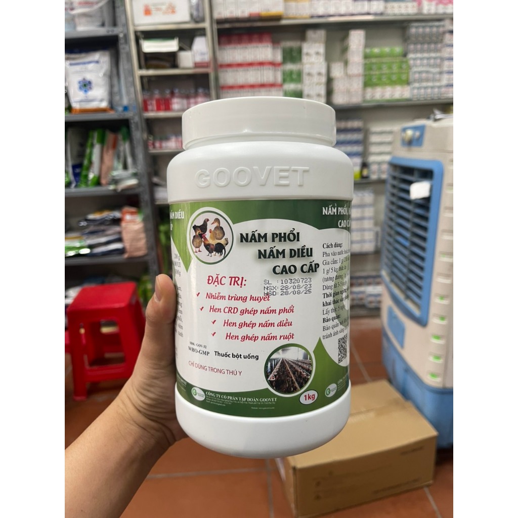 NẤM PHỔI, NẤM DIỀU CAO CẤP 1Kg Goovet Hen ghép nấm ruột trên gia cầm ...