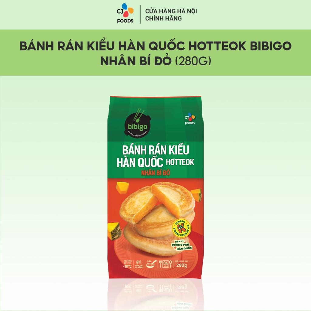 [HN] Bánh rán Hàn Quốc Hotteok bibigo - Nhân Bí đỏ/ phô mai Mozzarella ...