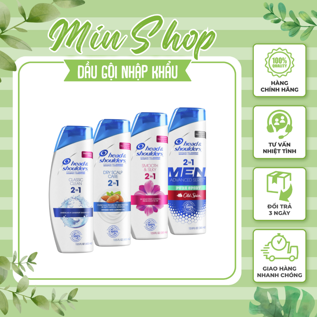 Dầu gội xả 💥 CHÍNH HÃNG 💥 Head and Shoulder 2in1 370ml | Dry Scap ...