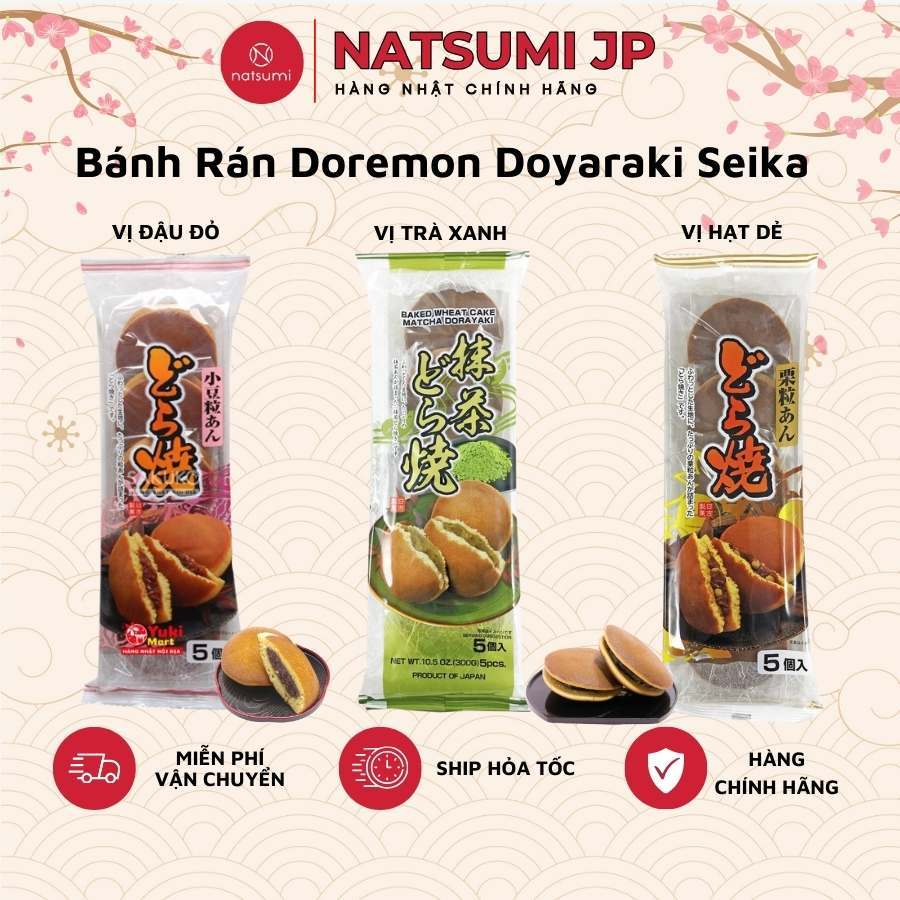 Bánh Rán Doremon Doyaraki Seika, bánh đô rê mon Nội Địa Nhật | Shopee ...