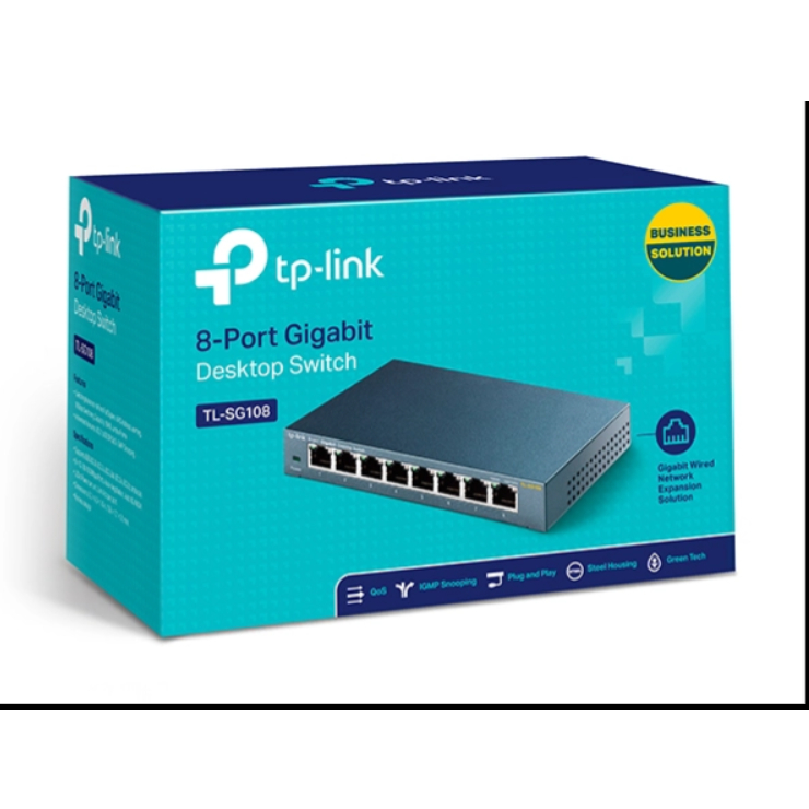 TP-Link TL-SG1008P 8-Port Gigabit Desktop Switch with 4-Port PoE ...