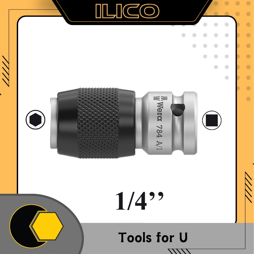 Đầu Chuyển 1/4'' Tháo Lắp Vuông -> Lục Giác Wera 05042750001 - ILICO | Shopee Việt Nam