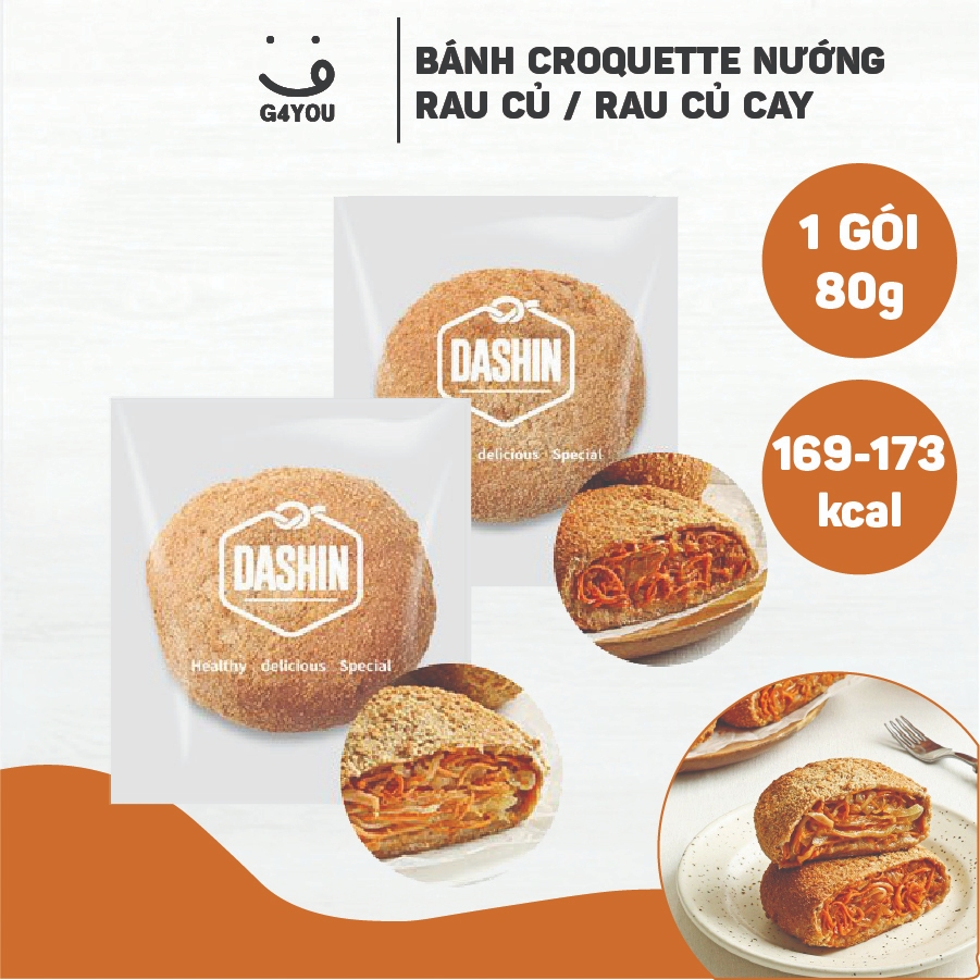 Bánh Croquette Nướng Vị Rau Củ / Rau Củ Cay 80g/gói | Shopee Việt Nam