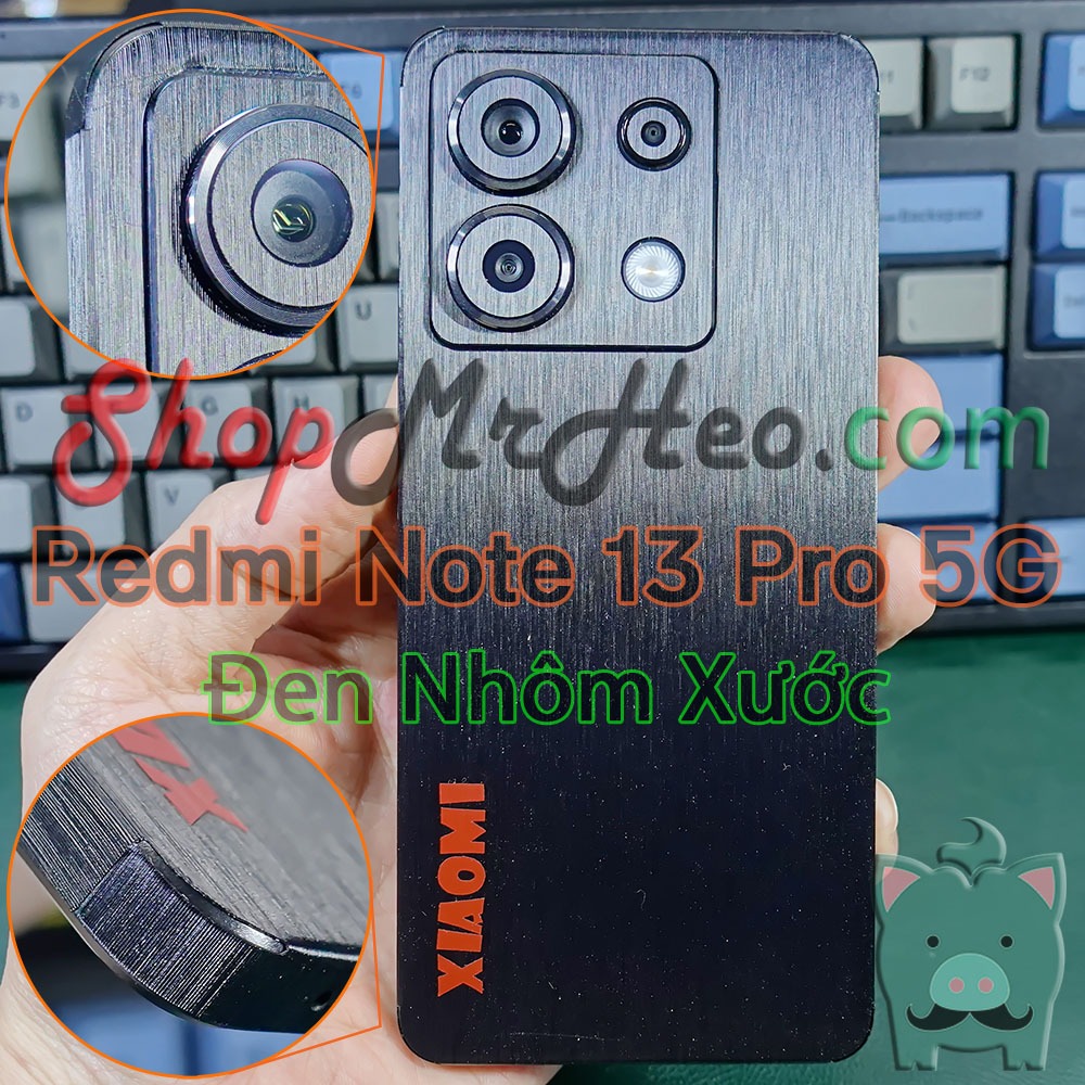 Dán Skin Mặt Sau Lưng Full Viền Redmi Note 13 Pro 5G (Vân Carbon, Lụa ...