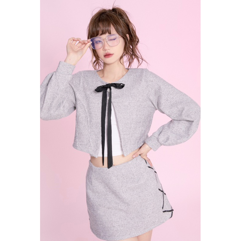 SODA POP - Promise Set - Set xám đính nơ | Shopee Việt Nam