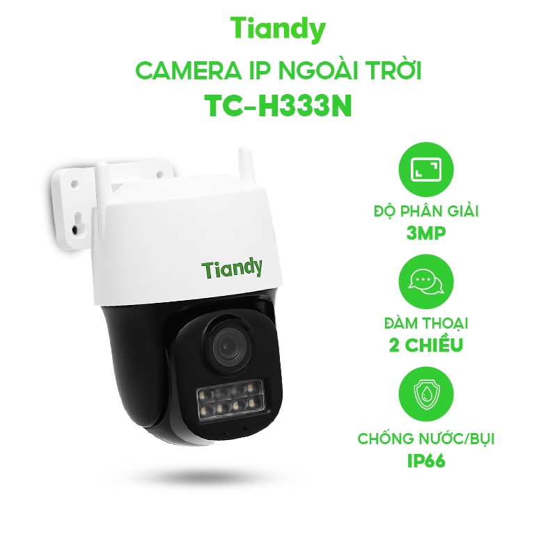 Camera IP ngoài trời TIANDY TC-H333N độ phân giải 3MP, quay quét 360 độ ...
